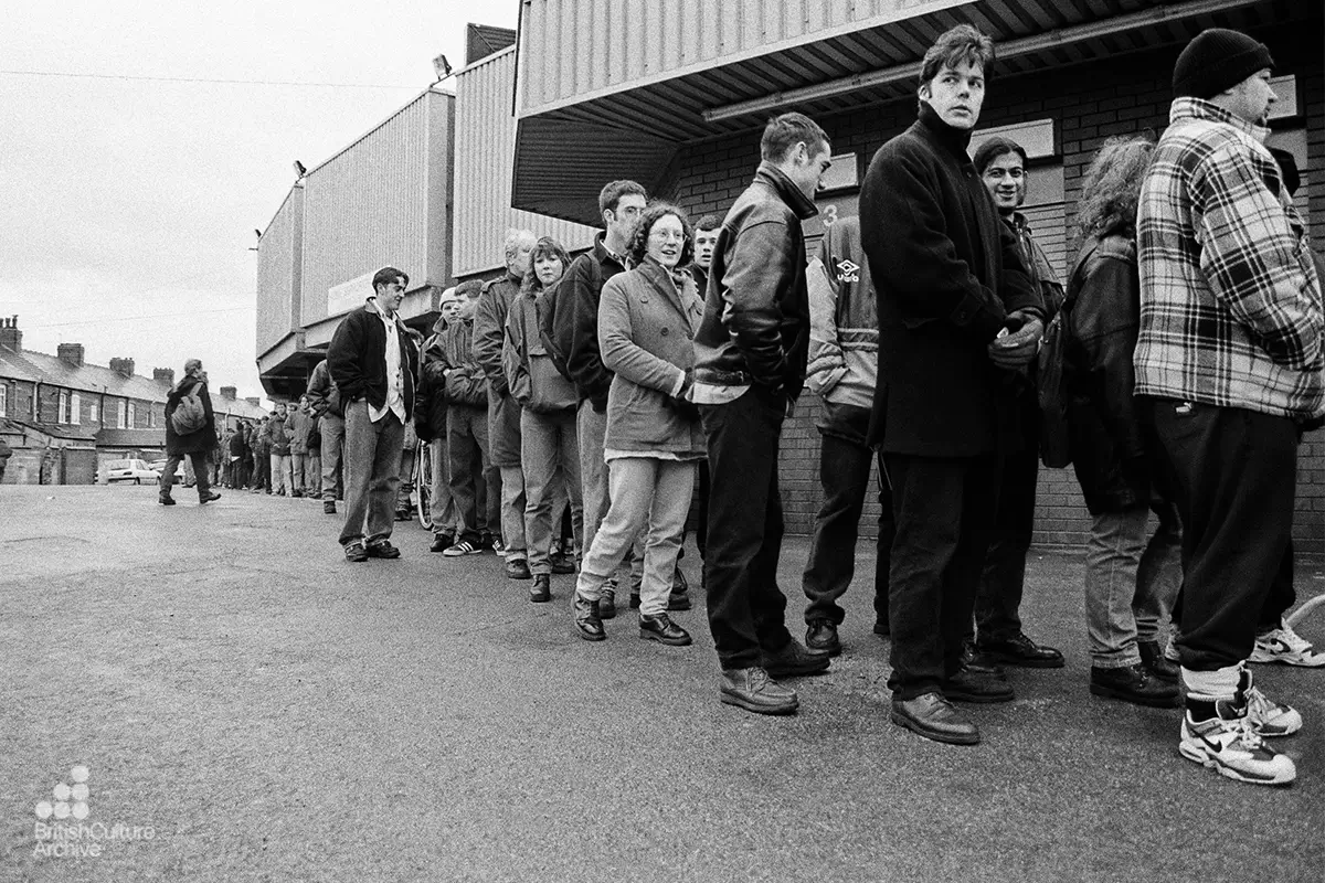 Oasis Fans, Maine Road, 1996 | British Culture Archive